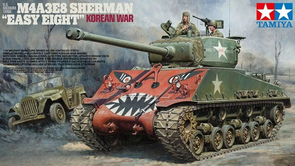 Tamiya 35359 1/35 Корейская война Армия США M4A3E8 Sherman "Easy Eight ...