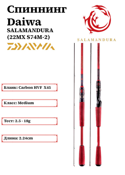 Спиннинг Daiwa Salamandura, от 2.5 гр купить c доставкой на OZON по низкой цене (2022880876)