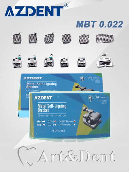 Azdent Брекеты, 24шт купить на OZON по низкой цене (2050094230)