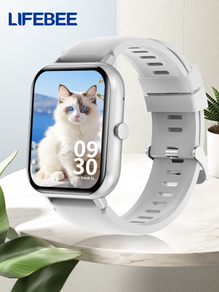 LifeBee Умные часы 54C, Серебро купить на OZON по низкой цене (2001419497)