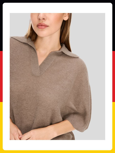 Блузка Женский Marc Cain коричневый размер 44 дышащий материал Не указана Повседневный купить C