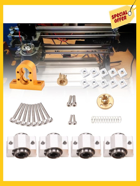 H5Paradise-CNC 3018 Pro SCV10VUU Подшипник 12 мм 10 совместим с CNC3018 T8 Винтовой ход 4 ...