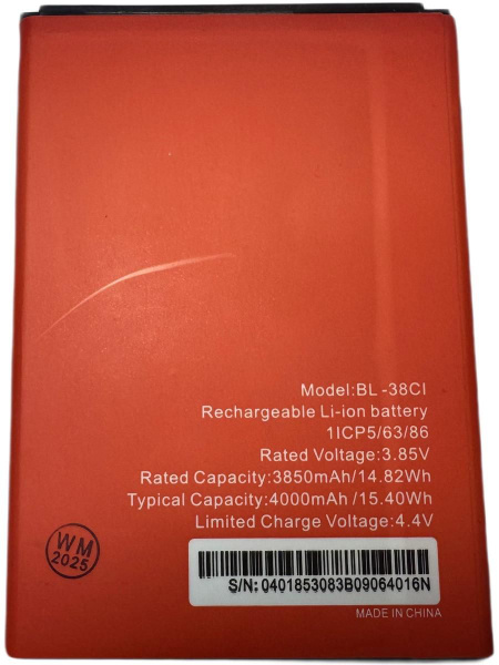 Аккумулятор BL-38CI для Itel A27/A49/A58/A58Pro купить на OZON по ...