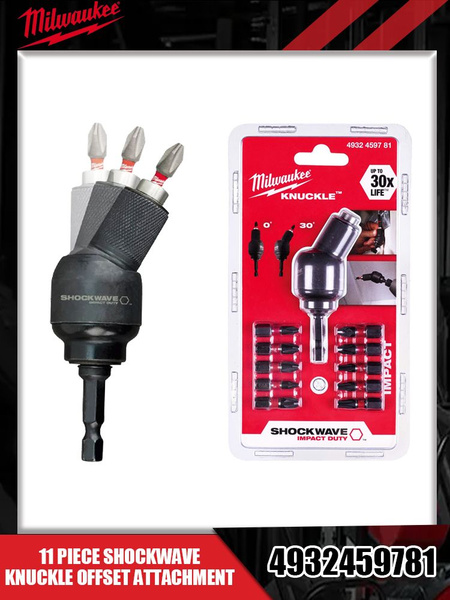 Милуоки 4932459781 11 частей Shockwave Knuckle Offset Attachment купить ...