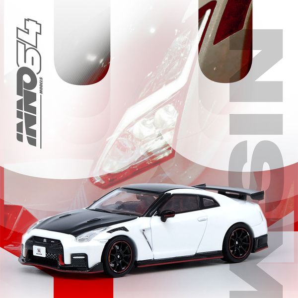 Машинка INNO 1/64 NISSAN GT-R (R35) NISMO White IN64-R35N-WHI Die-cast ...