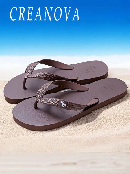 Сланцы Женский CREANOVA, размер 40, 41 EVA, Полиэстер с ПВХ покрытием Без застёжки Китай Лето ...