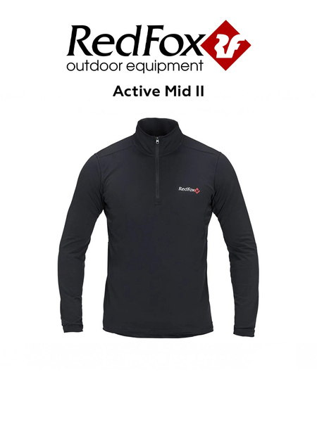 Термокофта Мужской RedFox, размер 54, 56 Зима Полиэстер, Эластан черный Повседневный купить c ...