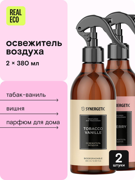 Освежитель воздуха для туалета ароматизатор для дома парфюмированный SYNERGETIC Вишня Cherry ...