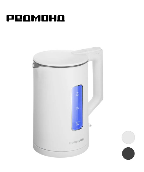 Электрический чайник с внутренний стеклянной колбой РЕДМОНД KG255 ...