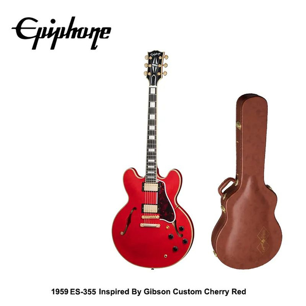 Epiphone 1959 ES-355 Inspired By Gibson Custom Cherry Red ...