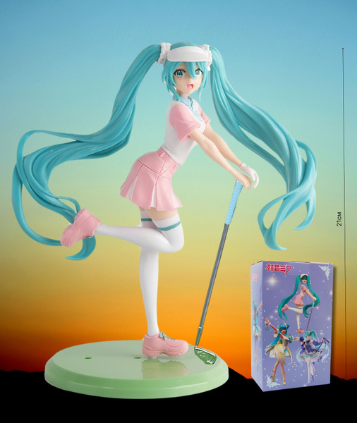 Фигурка Мику Хацунэ Гольф / Miku Hatsune Holiday Memories Golf (21см ...