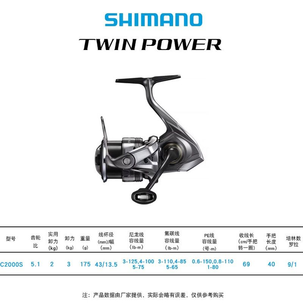 Shimano Twin C2000S Power современная катушка для рыболовных снастей от известного японского ...
