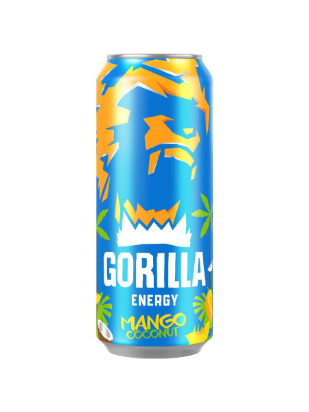 Напиток Gorilla Mango Coconut безалкогольный тонизирующий газированный ...