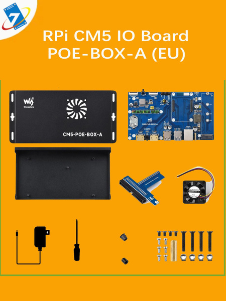 Raspberry Pi Compute Module 5 IO Board с функцией PoE, для всех ...