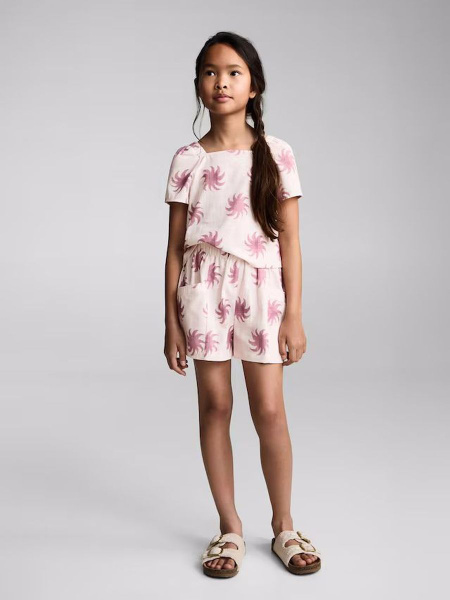 Шорты Девочки MANGO Kids Повседневный розовый, размер 152 Хлопок купить c доставкой на OZON по ...