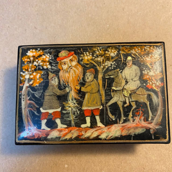 шкатулка старинная мстера "Мороз" купить по низким ценам в интернет ...