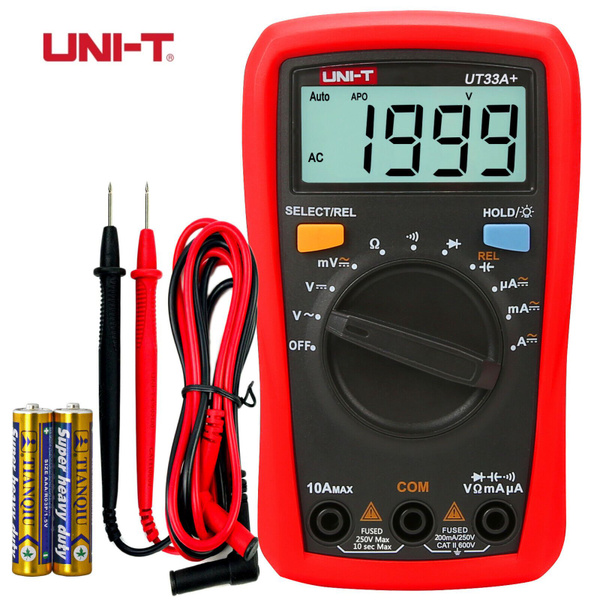 Цифровой мультиметр UT33A+ UNI-T оригинал автомат с подсветкой емкостью ...