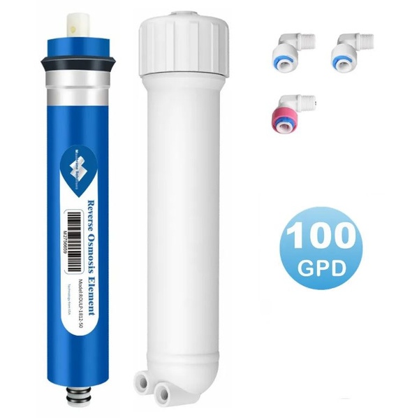 Корпус мембраны для обратного осмоса 1812 2012 с фитингами и мембраной 100 галлон купить на OZON ...