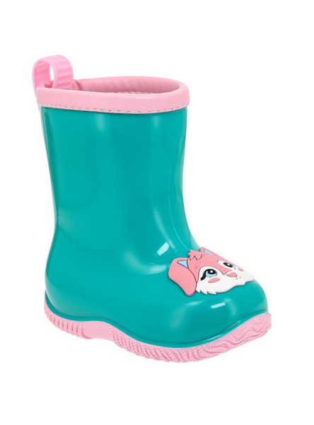 Сапоги резиновые Девочки KENKA 3 бирюзовый EVA Россия Без застёжки Демисезон Легкая модель Без ...
