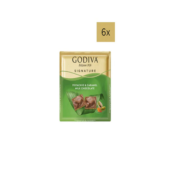 Godiva Фисташково-карамельный квадратный шоколад (60 гр), 6 шт ...