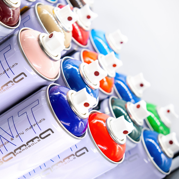 Аэрозольная краска Gamma Paint HS Быстросохнущая, Гладкая, Акриловая ...