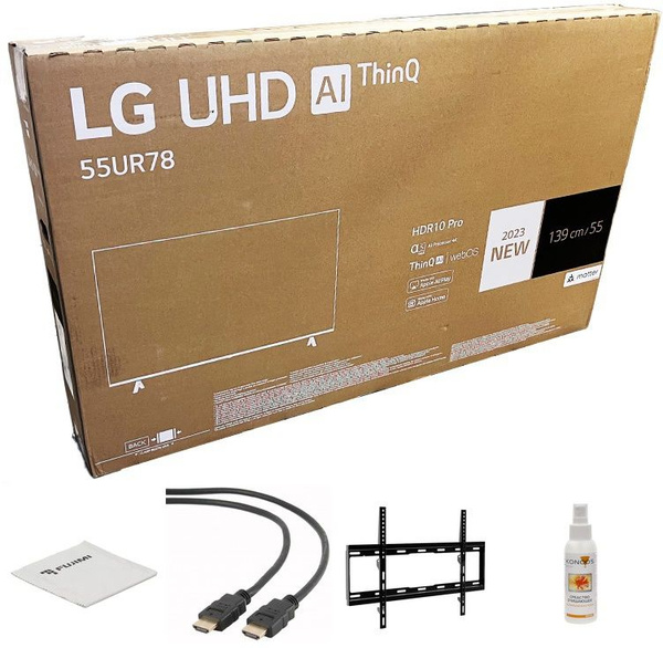 Купить телевизор LG 55UR78009LL + комплект аксессуаров + подарочный ...
