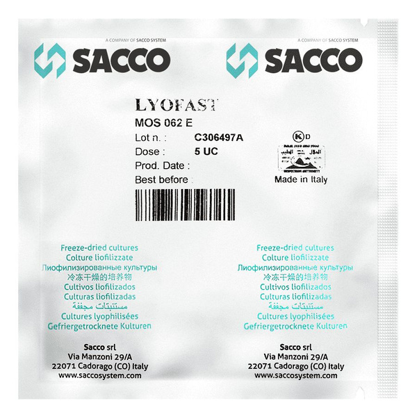 Мезо-термофильная закваска для сыра Sacco MOS 060/062/064 D/E (5 UC) - купить с доставкой по ...