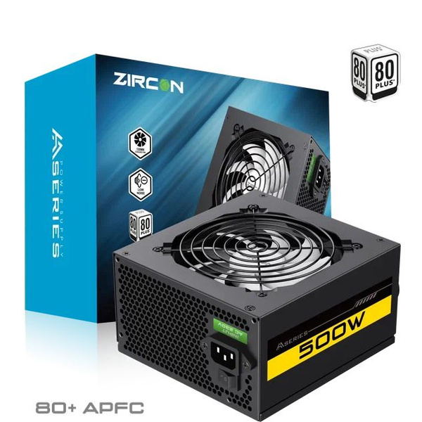 Блок питания ATX ZIRCON AA-500 (Черный 500W 20+4pin 4+4pin 2*6+2pin 4 ...