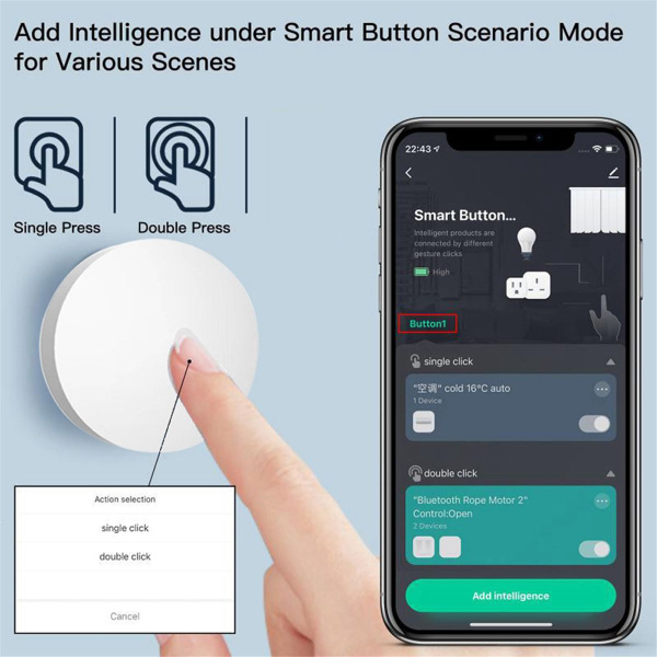 Устройства Tuya ZigBee Кнопка переключения сцен Интеллектуальная связь ...