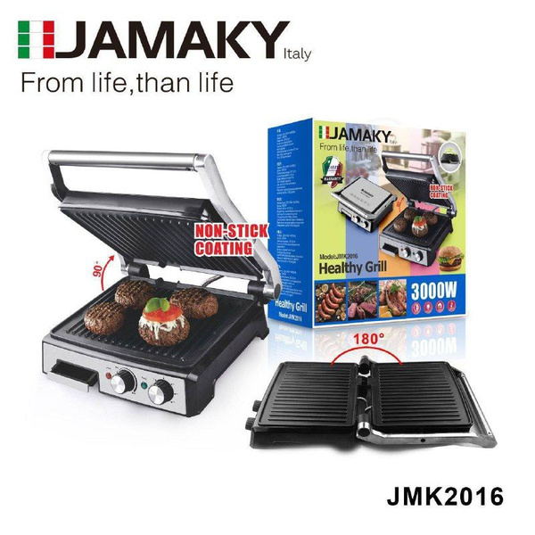 Электрогриль JAMAKY JMK-2016 - купить по доступным ценам в интернет-магазине OZON (1433042728)