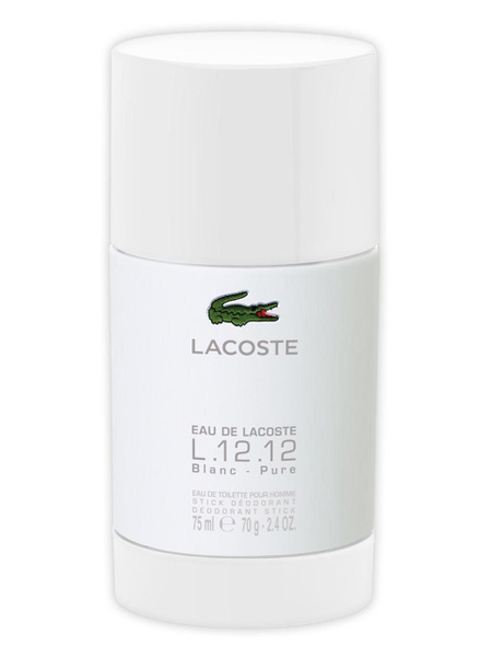 LACOSTE L.12.12 Blanc men deo stick 75ml / мужской парфюмерный дезодорант стик купить на OZON по ...
