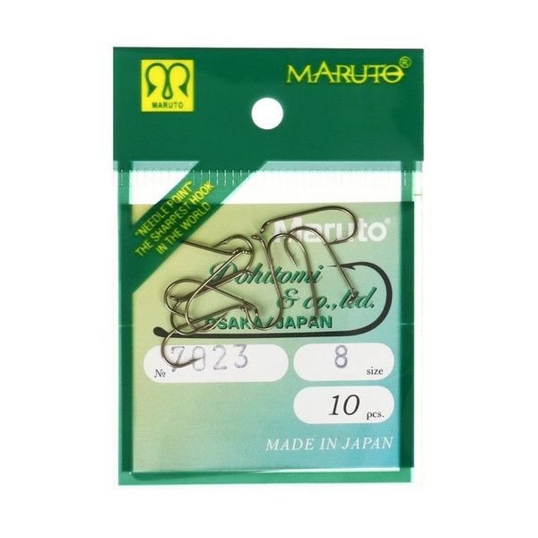 Maruto, Крючки мушиные Maruto 7023, цвет BR, №8, 2 набора по 10 штук - купить с доставкой по ...