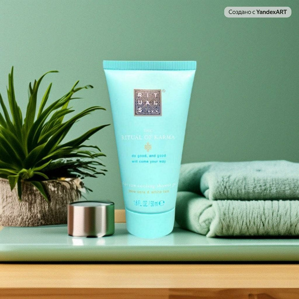 Охлаждающий гель для душа Rituals "The Ritual of Karma" после солнца с ...