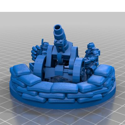 Warhammer 40000 Krieg Heavy Mortar Artillery/ набор миниатюр для ...
