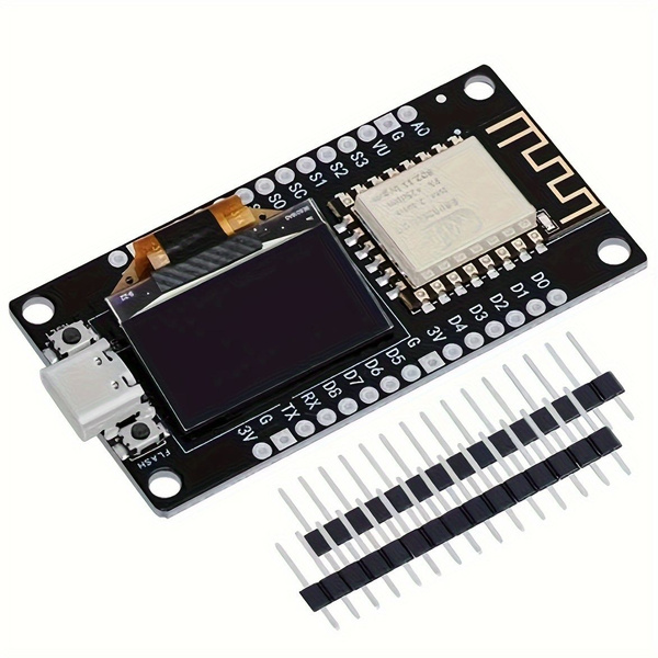 Плата разработки MCU ESP8266 с 0,96-дюймовым OLED-дисплеем CH340G ESP ...
