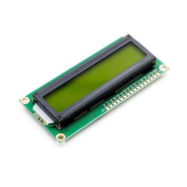 Lcd дисплей 1602 зеленый без I2c адаптера для Arduino Nodemcu Stm32 2591