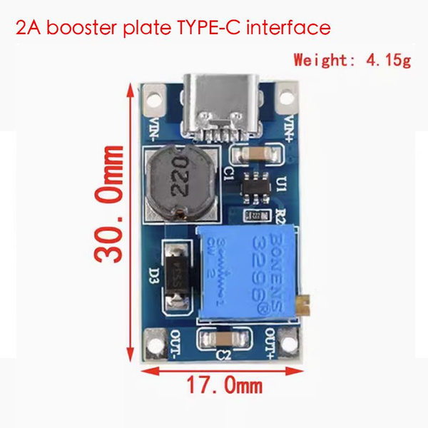 5 шт. MT3608 DC-DC Boost Module 2A Плата бустера Входное напряжение 2 ...