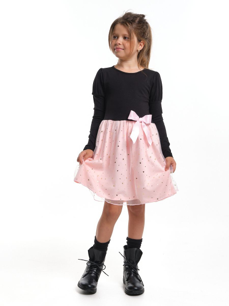 Платье для девочек Mini Maxi, модель 4418, цвет черный/розовый, Девочки ...
