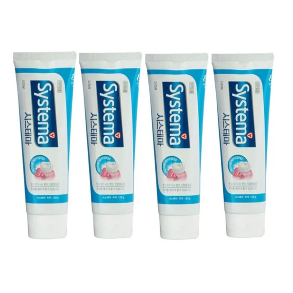 Lion Зубная паста Ice mint alfa Systema лечебно-профилактическая, 120 г (4 тюбика) - купить с ...