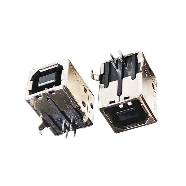 10 шт. USBB-1J , Розетка на плату белая, тип B угловая Type-BF - купить с доставкой по выгодным ...