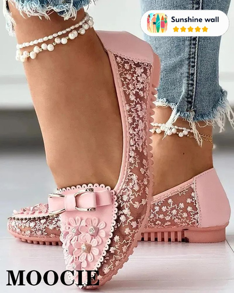 Лоферы Женский MOOCIE EVA розовый, размер 38 Без каблука купить c доставкой на OZON по низкой ...