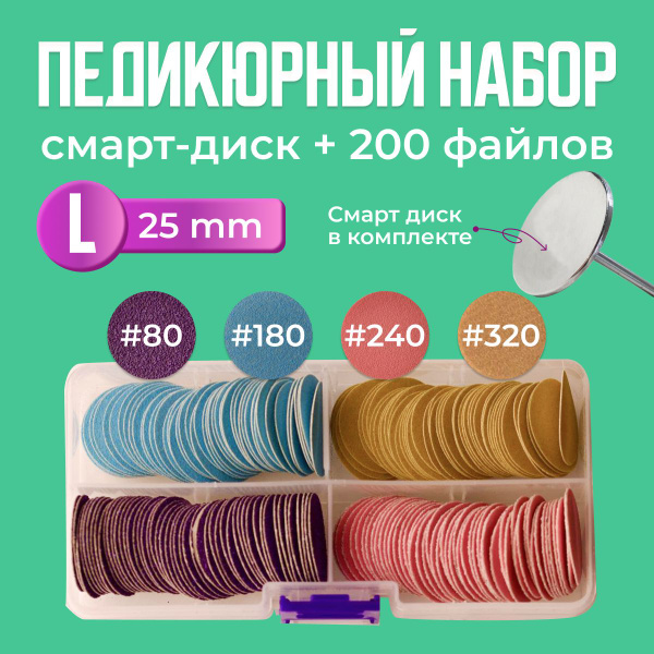 Диск для аппаратного педикюра со сменными файлами 25 мм Педикюрный ...