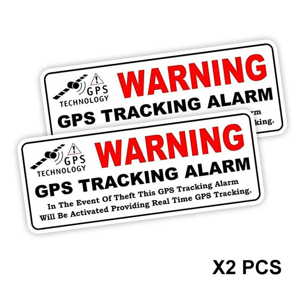 Автомобильная наклейка GPS-сигнализация, предупреждение, виниловая ...