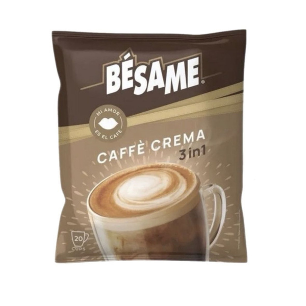 Besame Caffe Crema Напиток кофейный растворимый 3 в 1, 20 саше - купить ...