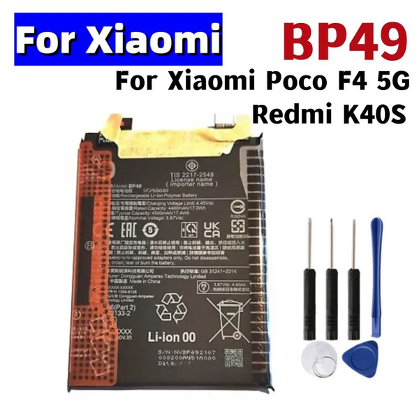 Bp49 Xiaomi Poco F4 5g для Redmi K40s сменный аккумулятор для телефона