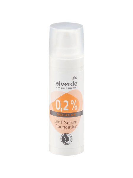 Тональный крем alverde NATURKOSMETIK Serum Foundation 3in1 mit 0,2% ...