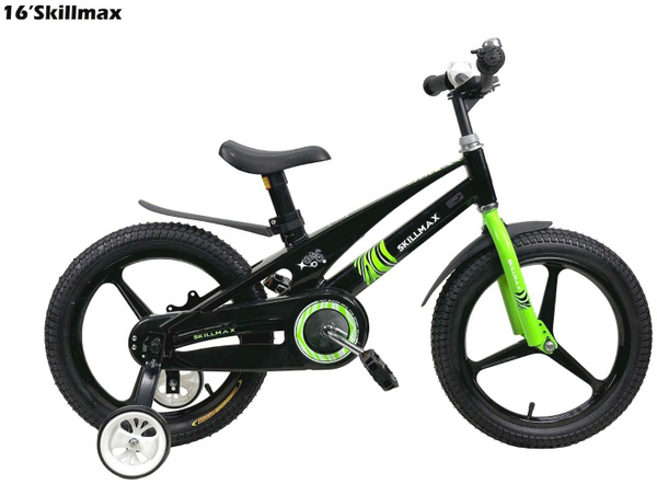Велосипед Skillmax Велосипед детский Skillmax-16 16 дюйм 2023 S зеленый ...