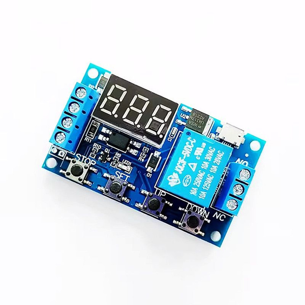 Реле времени таймер 220в / 12в, программируемый модуль XY-J02 / JZ-801 купить на OZON по низкой ...