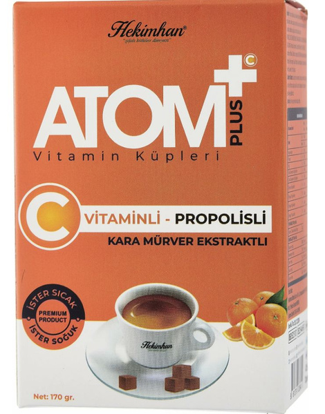 Чай растворимый Hekimhan / Чай ATOM+ (Прополис, Витами С, Апельсин ...
