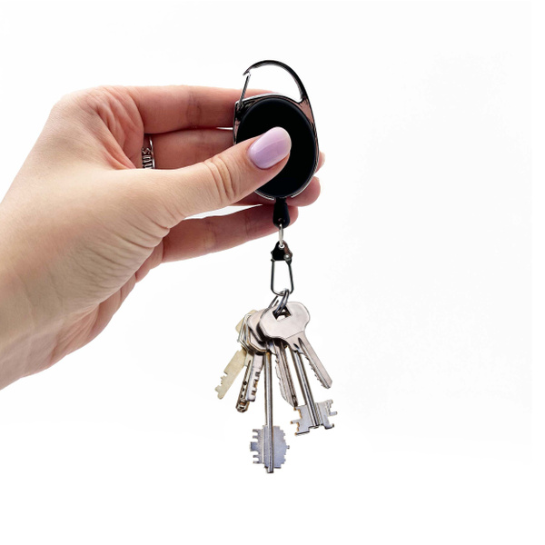 Брелок ретрактор для ключей с карабином - купить с доставкой по ...